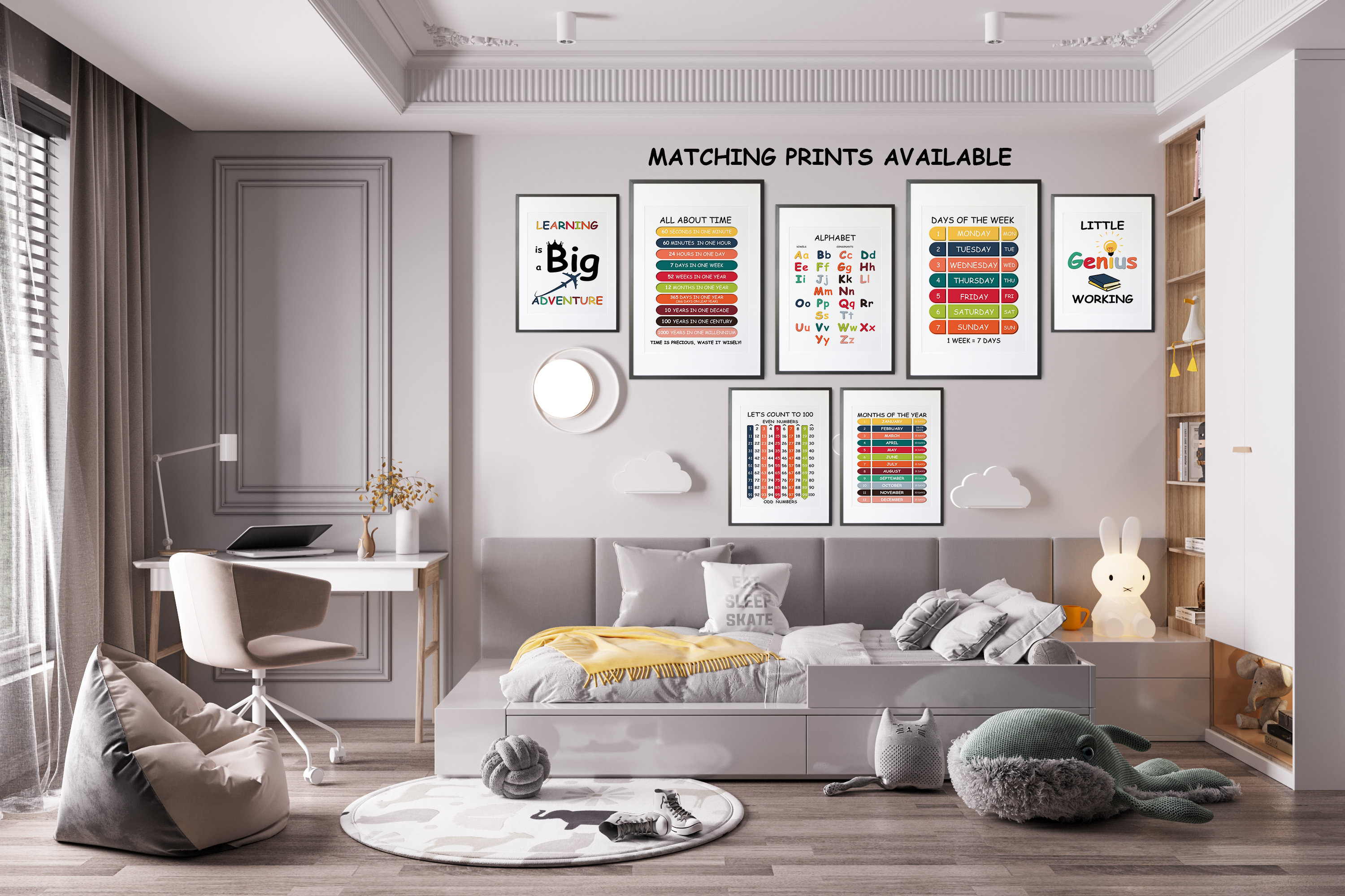 Preschool Months of the Year Printable Poster Montessori - Etsy