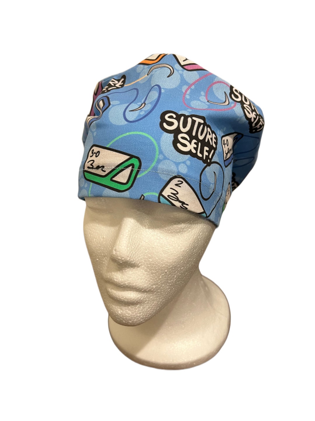 Funny Puns - Suture Self Scrub Cap - Etsy