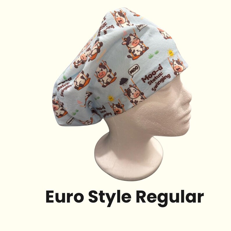 Moo-d Swinging - Euro Style Scrub Cap - Etsy