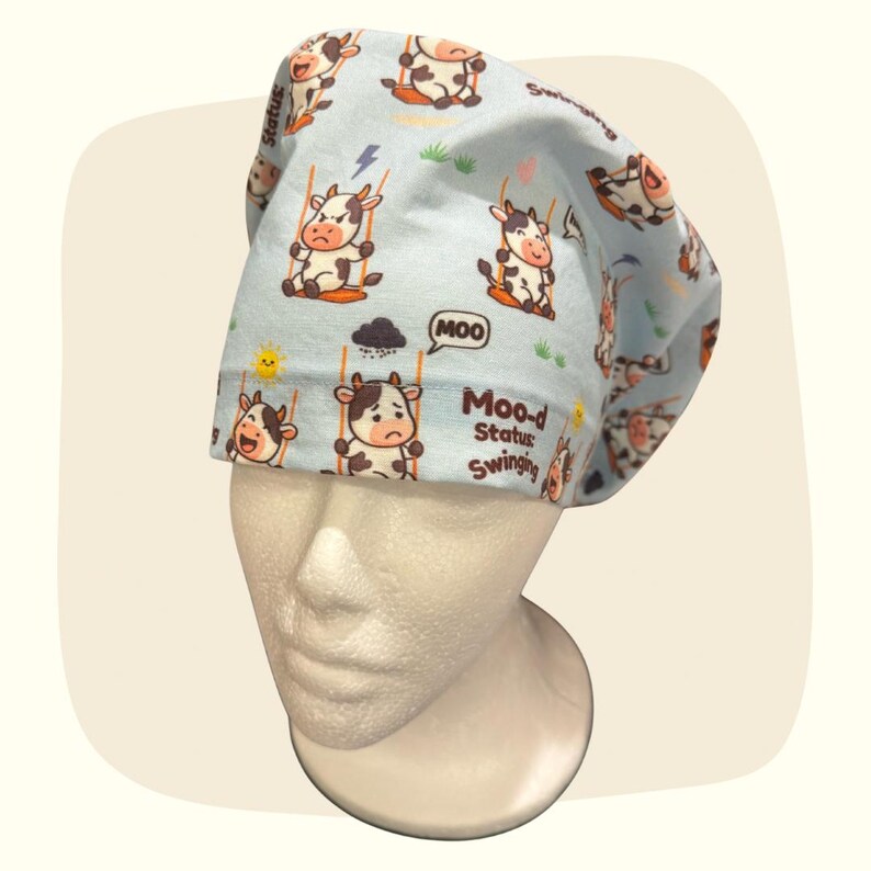 Moo-d Swinging - Euro Style Scrub Cap - Etsy