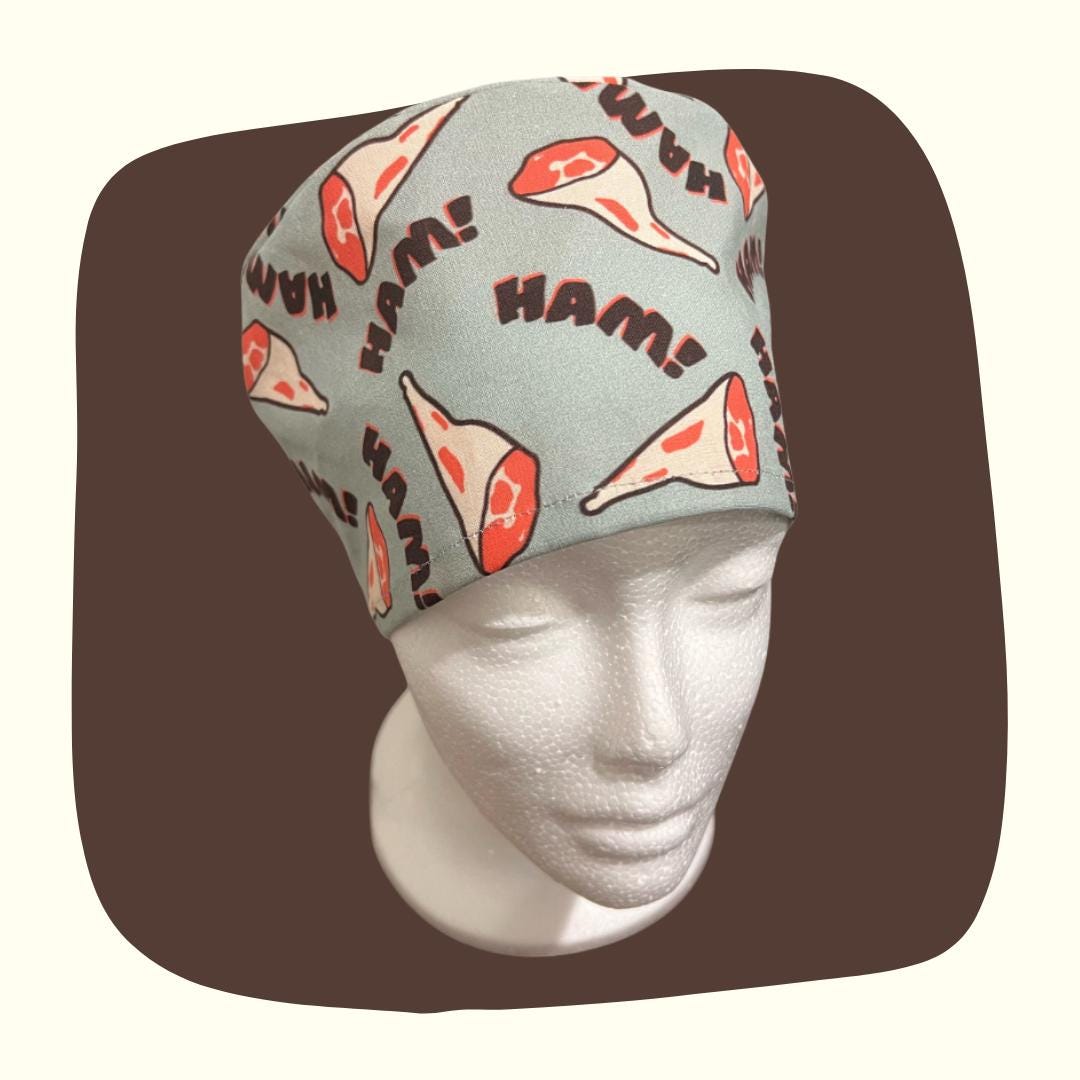 What a Ham! Mens/unisex Scrub Cap - Etsy