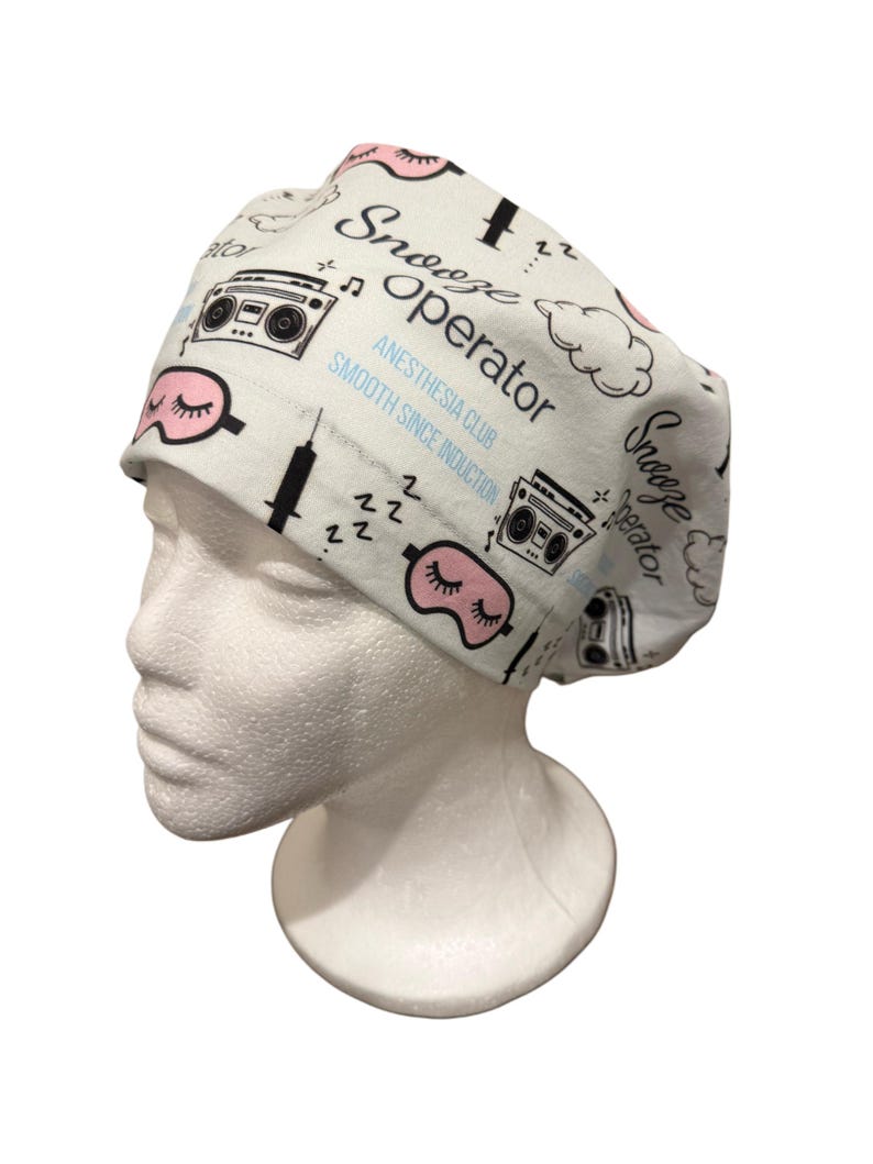 Anesthesia- Snooze Operator Euro Style Scrub Cap - Etsy