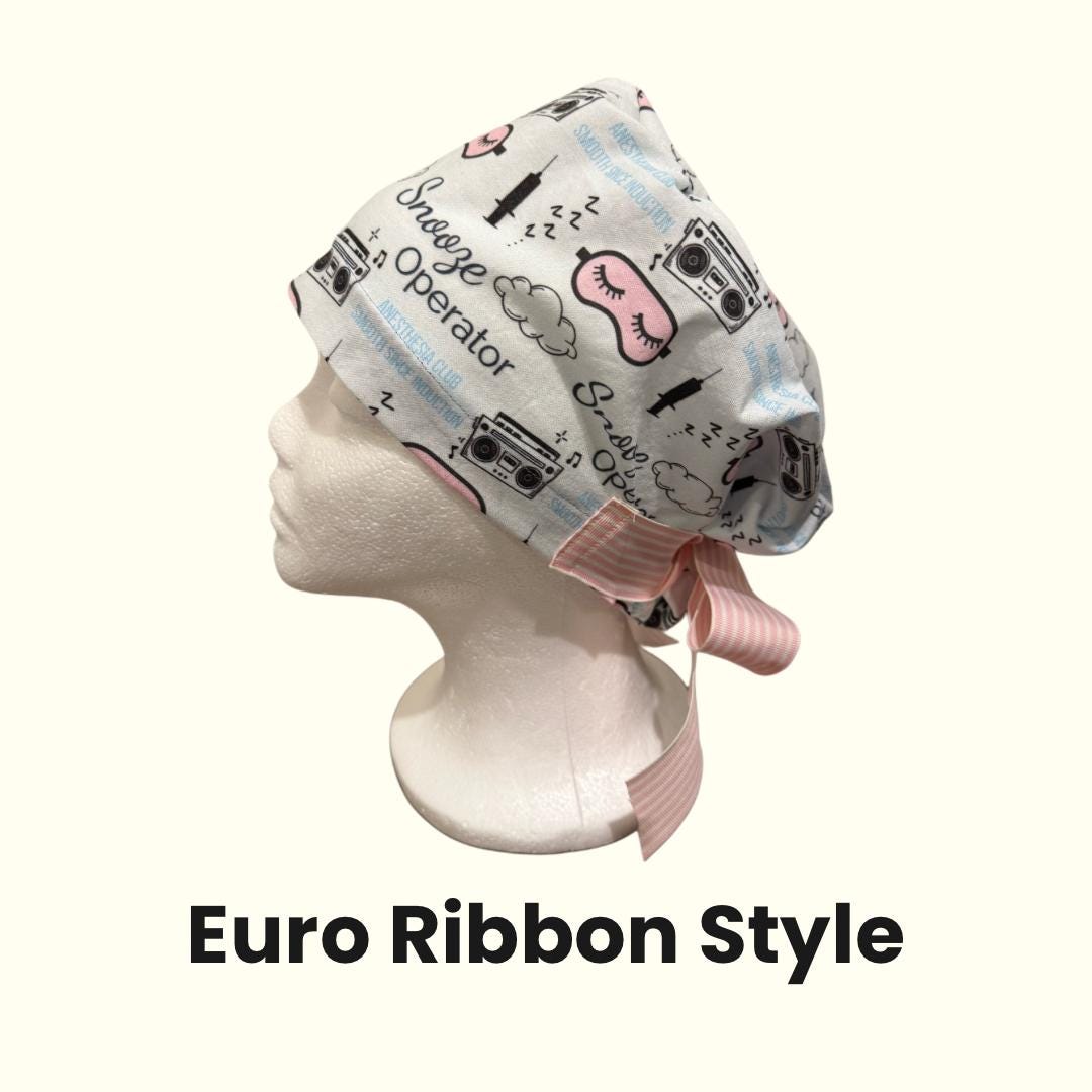 Anesthesia- Snooze Operator Euro Style Scrub Cap - Etsy