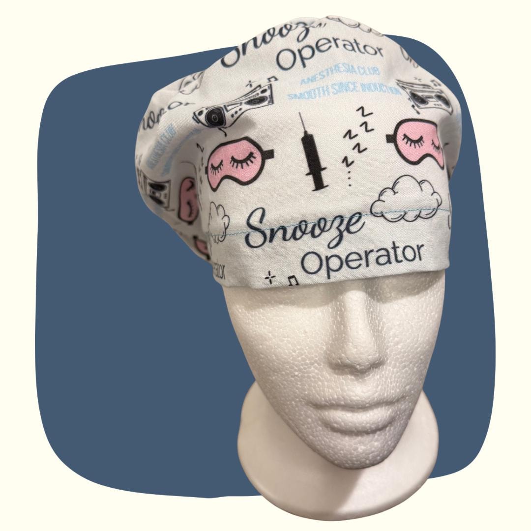 Anesthesia- Snooze Operator Euro Style Scrub Cap - Etsy