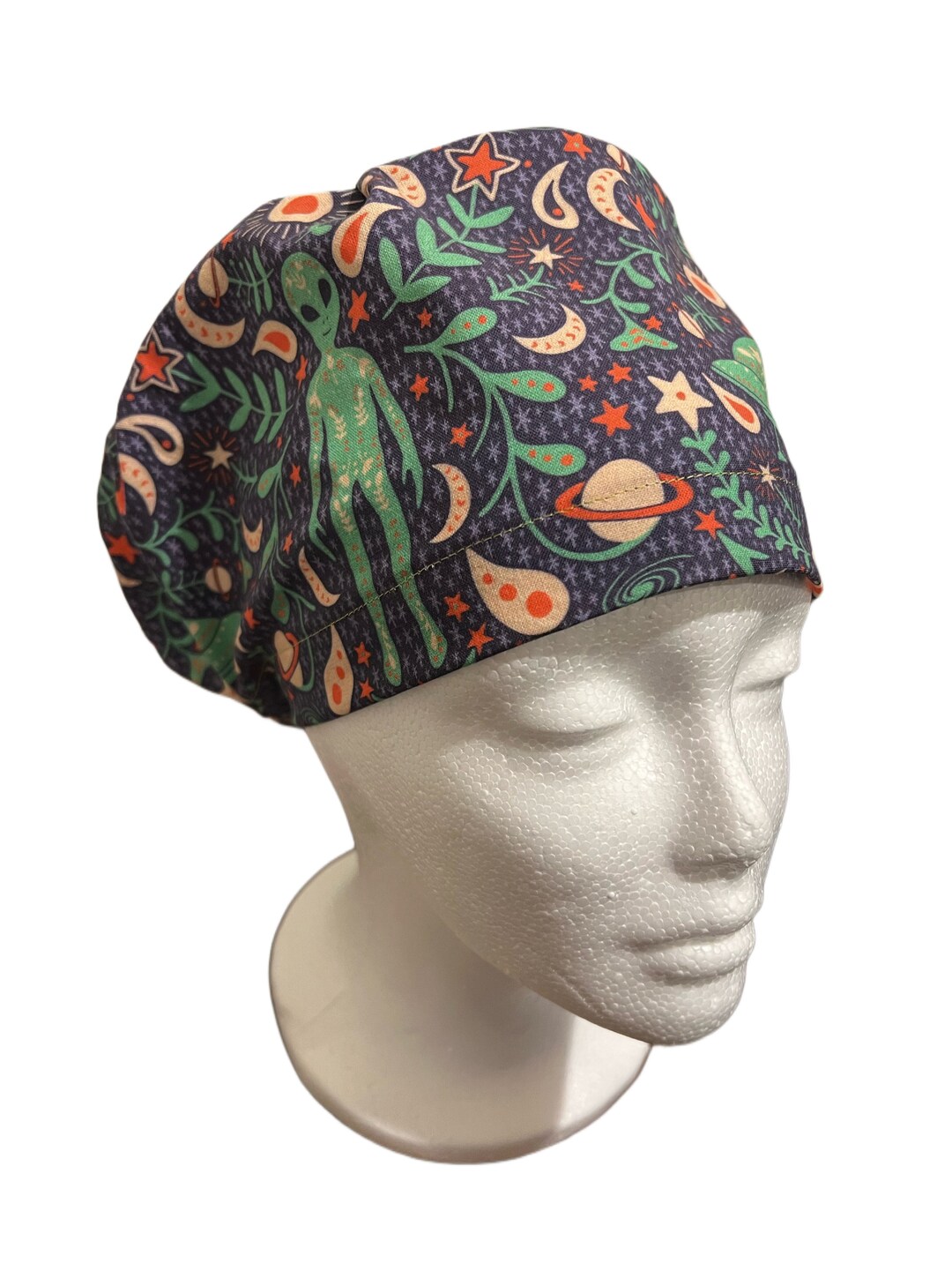 Alien Folk Art Euro Style Scrub Cap - Etsy