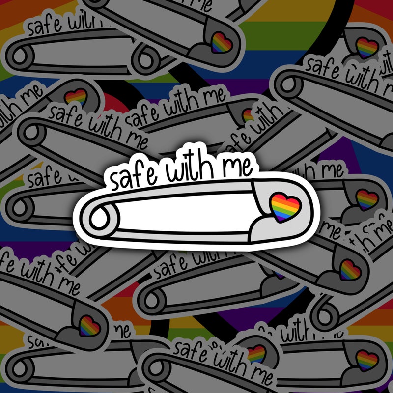 Safety Pin Pride Pin - Etsy