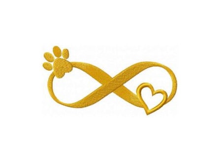 Infinity Symbol Dogs Lover Logo Design for Machine Embroidery (TESTED ...