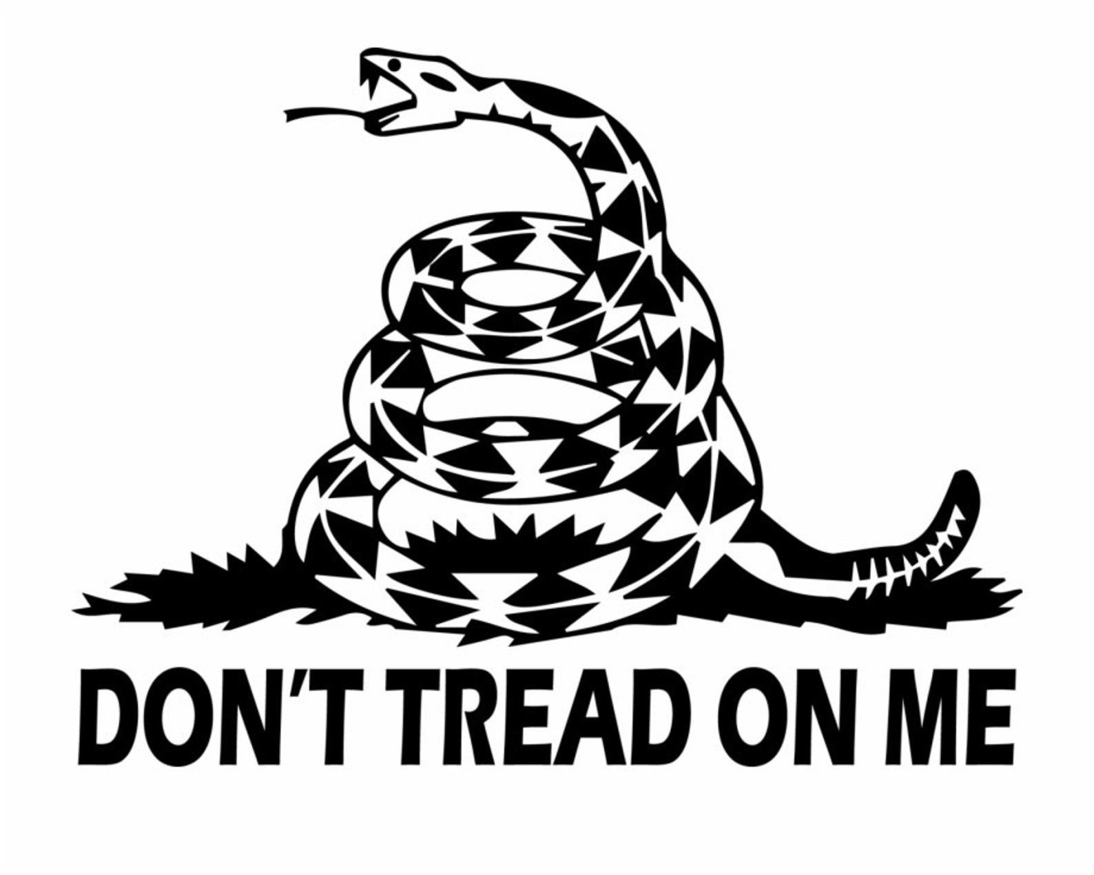 Don't Tread on Me Logo for Embroidery Machines (TESTED) - Etsy