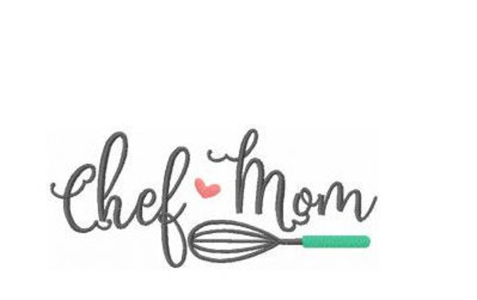 Chef Mom Logo Design for Machine Embroidery - Etsy
