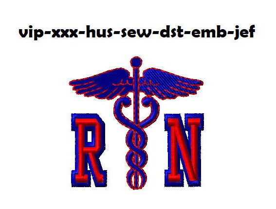 Registered Nurse Symbol Red