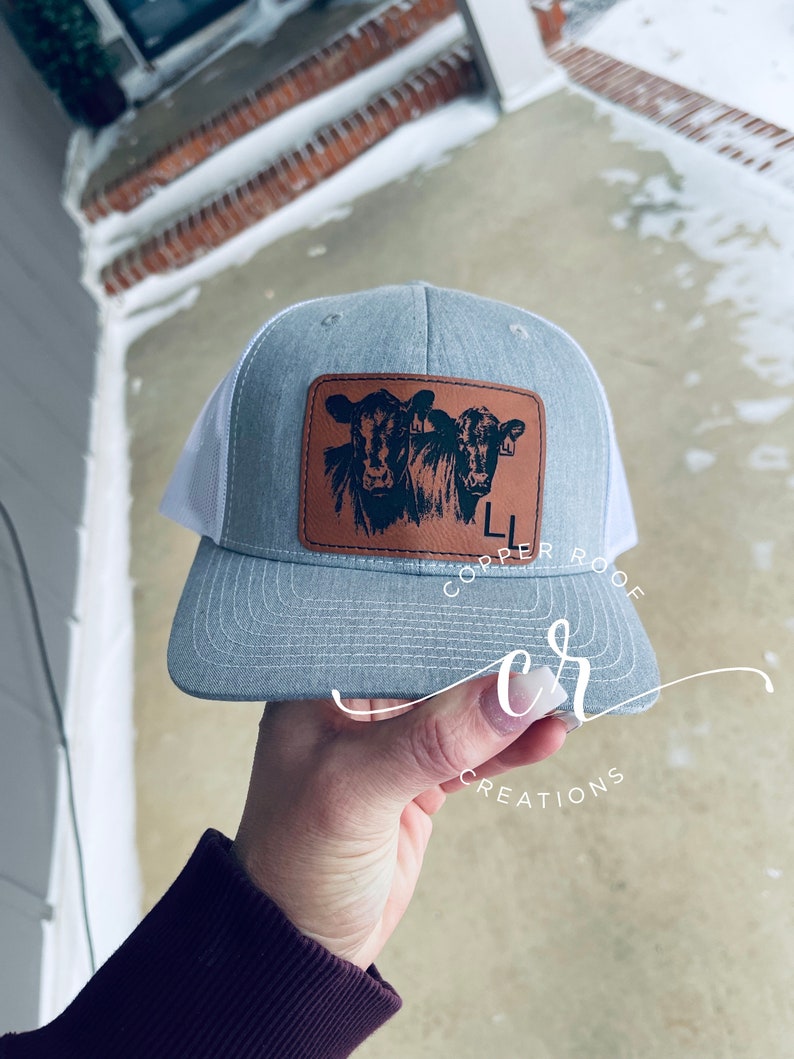 Engraved Patch Cow Hat / Richardson Farm Hat / Custom Brand - Etsy