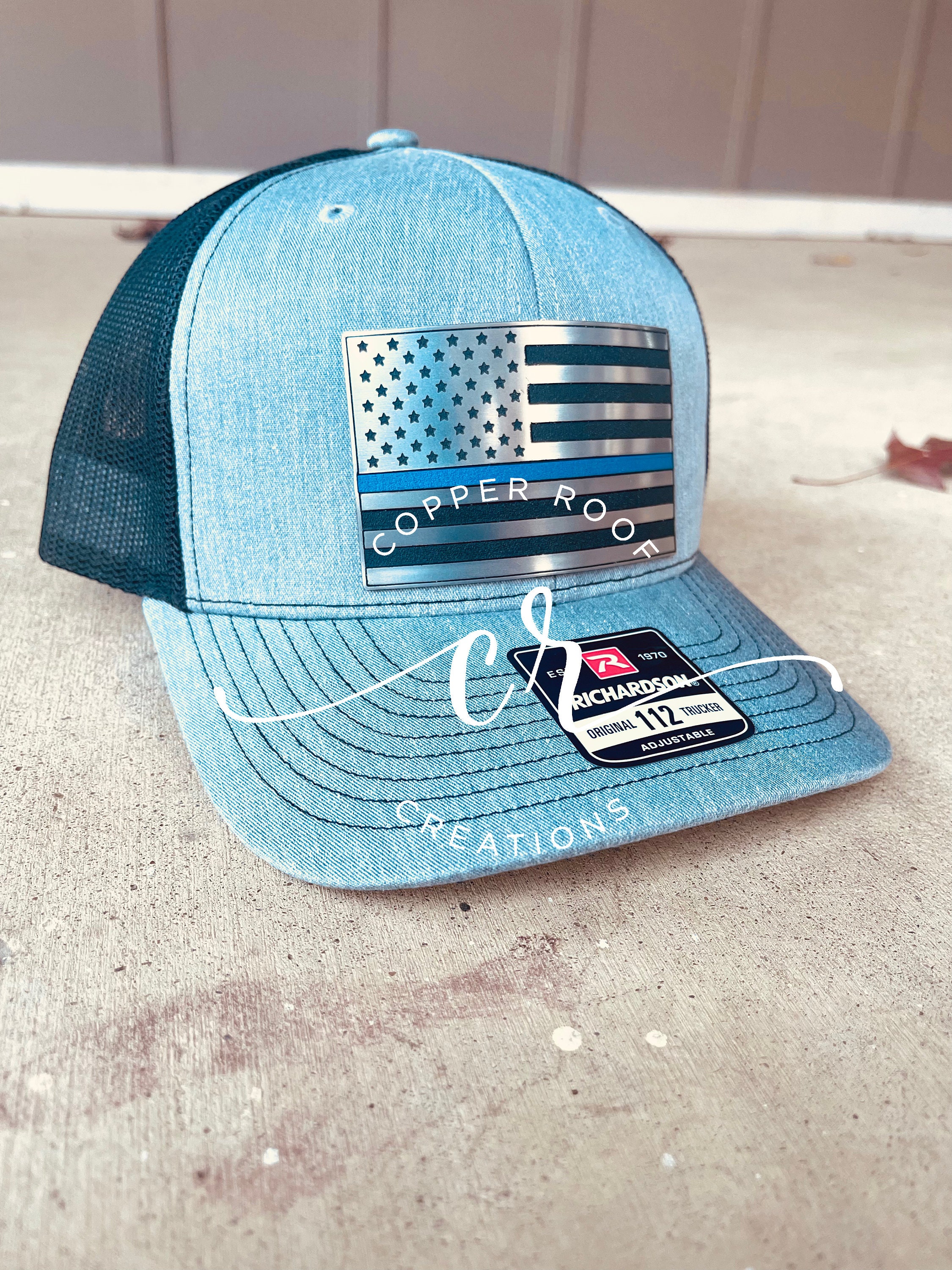 Firefighter / Police Blue Line Richardson 112 Hat / Custom 112 Hat - Etsy