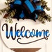 Welcome Blue Line Door Hanger / Police Welcome Sign / Blue Line Door ...
