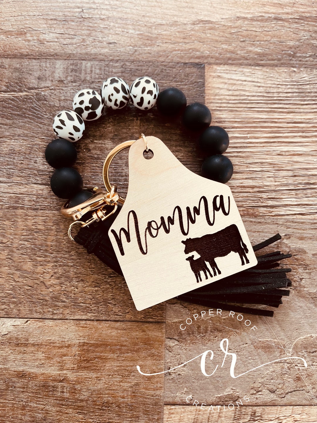 MAMA Custom Keychain Bracelets / Laser Engraved Keychain Bracelets / Momma Keychain Bracelet ...