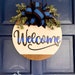 Welcome Blue Line Door Hanger / Police Welcome Sign / Blue Line Door ...