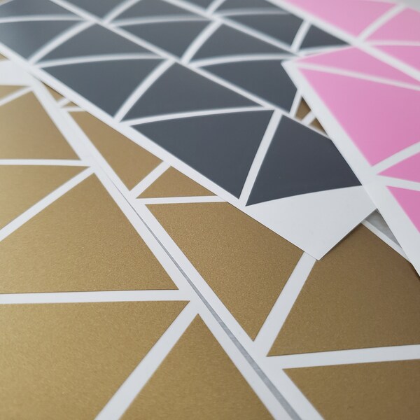 Triangle Wall Decal - Etsy