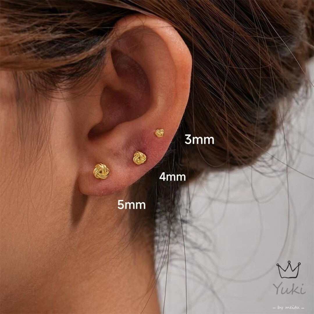 Twisted Ear Studs Small Ear Studs Set Exquisite Ear Studs - Etsy