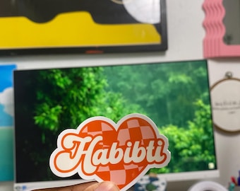 Habibti | Cute Sticker Waterproof Water Bottle Laptop Inspirational ...