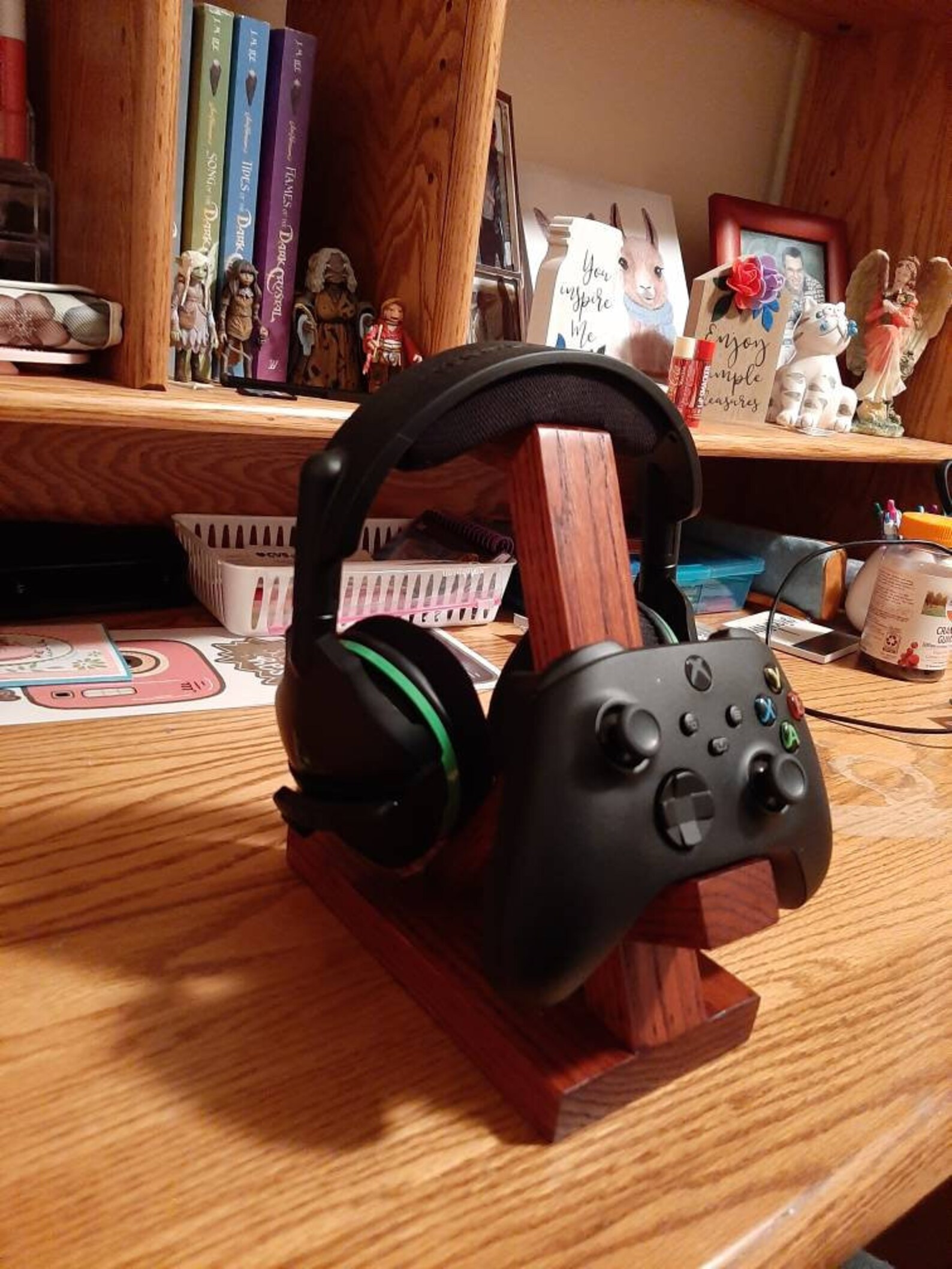 1 Tier Controller Stand wooden | Etsy