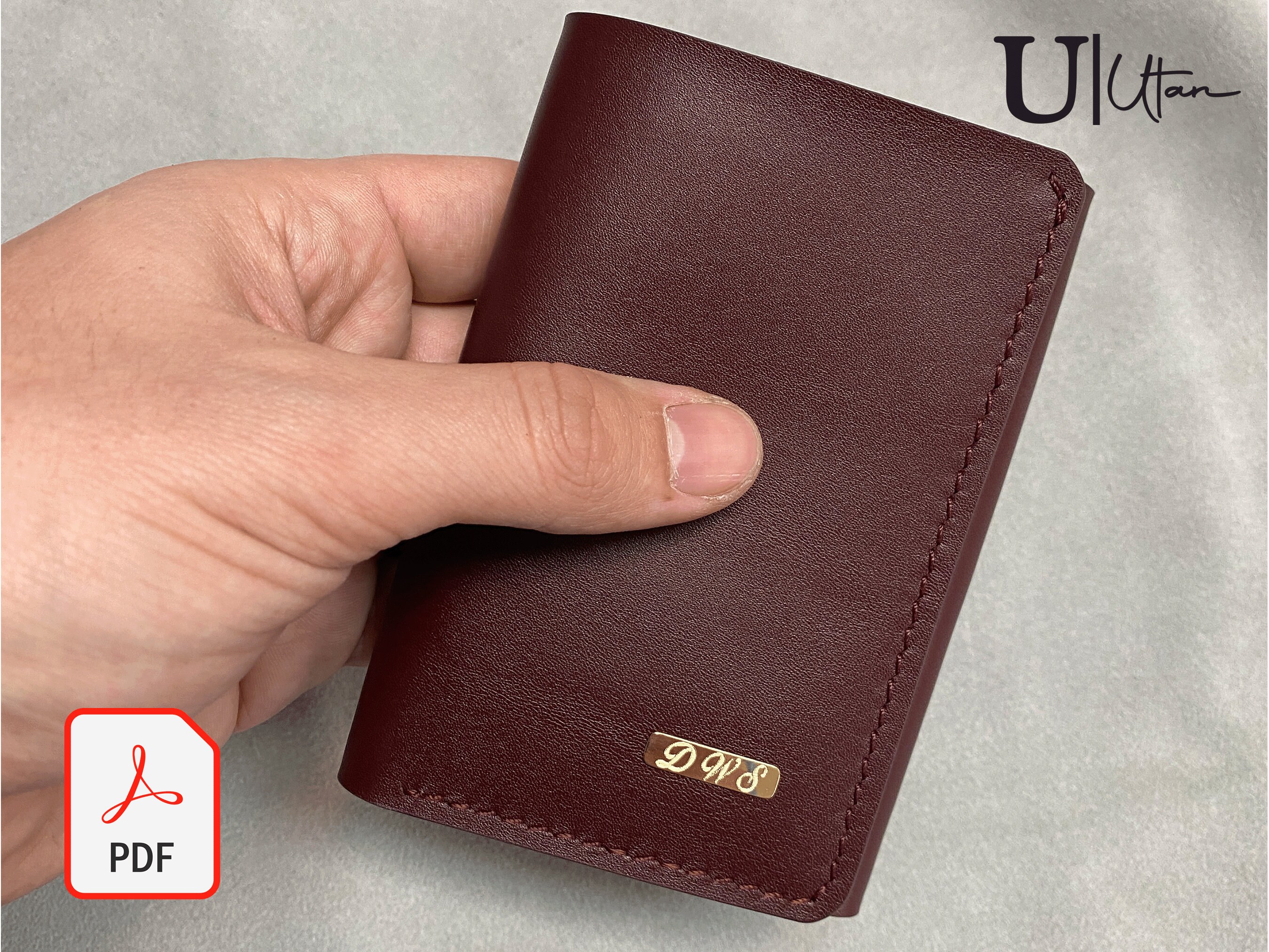 PDF Trifold Leather Wallet DIGITAL Pattern Template - Etsy