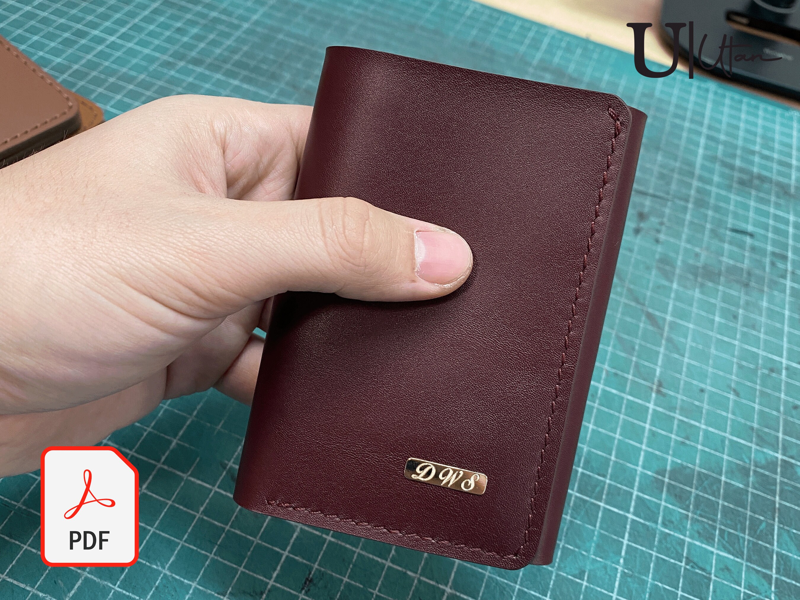PDF Trifold Leather Wallet DIGITAL Pattern Template - Etsy