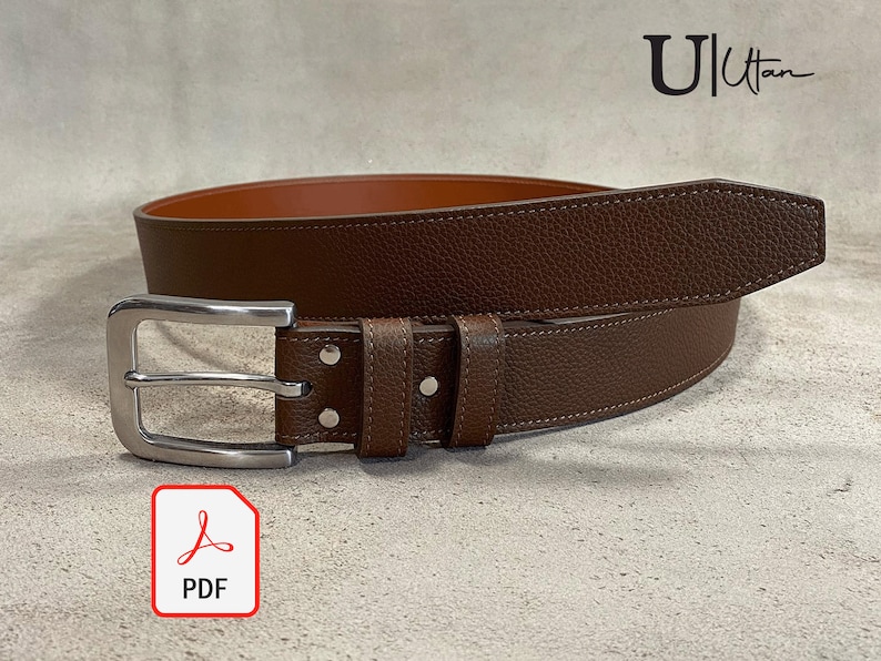 PDF Leather Belt End Template 40 38 35 Mm Pattern - Etsy UK