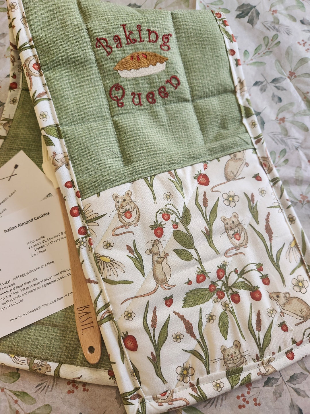 Strawberry Flower Spring Collection, Kitchen Boa Handmade Potholders ...