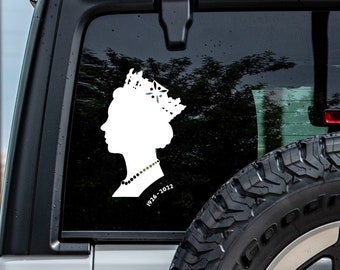 Queen Elizabeth Bumper Sticker - Etsy UK