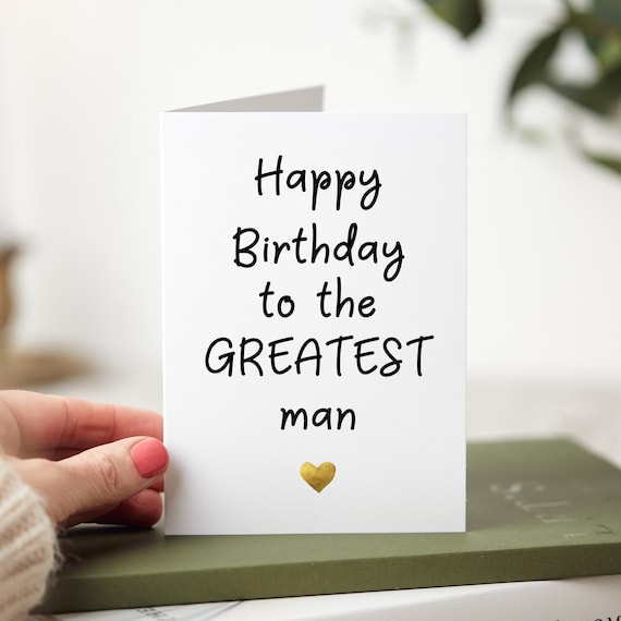 Happy Birthday Card For A Man