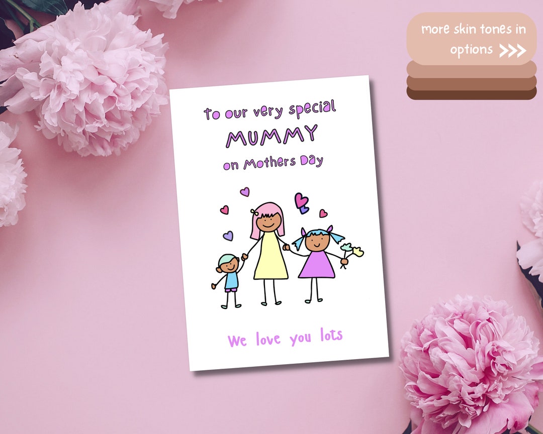 To Our Very Special Mummy on Mothers Day, A6, Cute Mothers Day Card ...