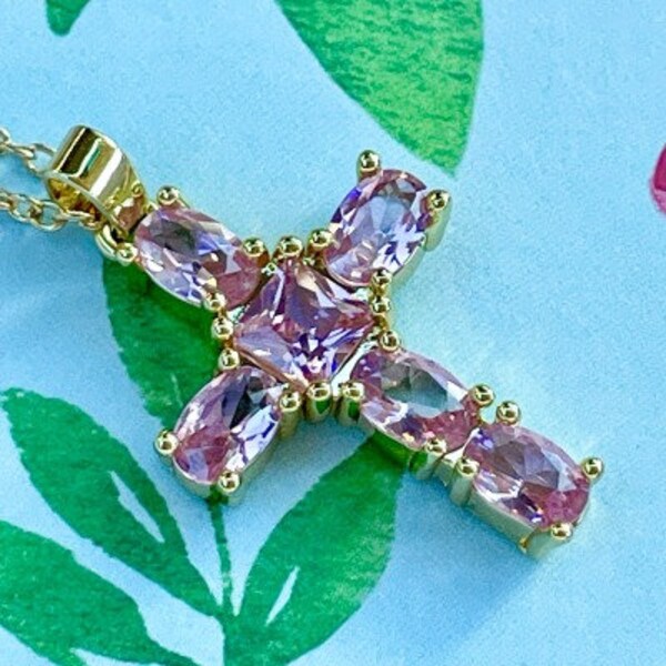 Jeweled Cross - Etsy