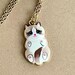 Cute! Gold Plated Enamel Cat Kitten Charm on Gold Plated 18 Inch Chain ...