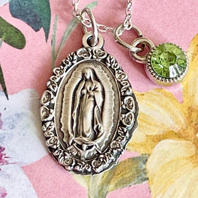 Double Sided Silver Tone Our Lady of Guadalope Nuestra Señora De ...
