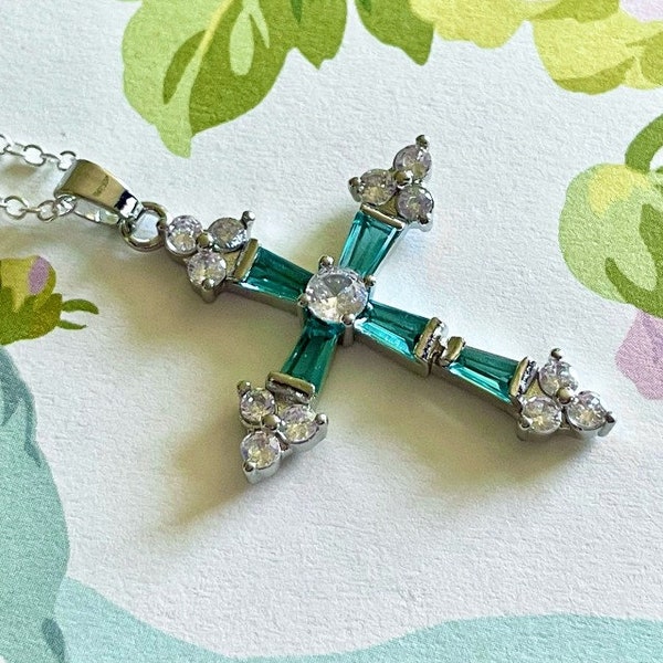 Jeweled Cross - Etsy