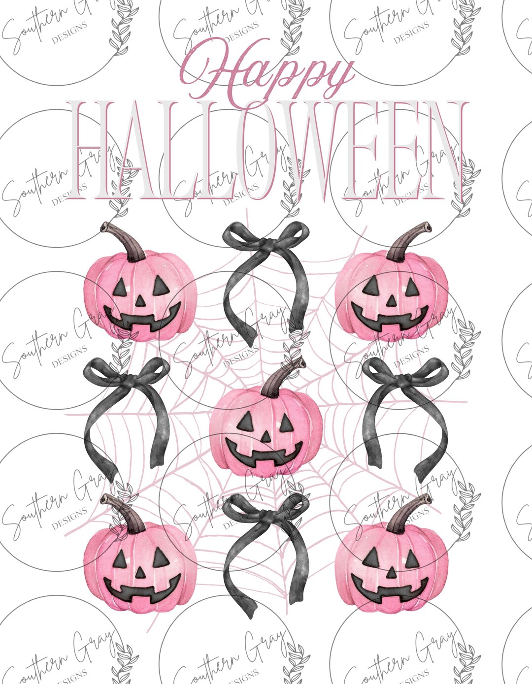 Pink Pumpkin Halloween SVG PNG JPG | Pastel Spider Web Happy Halloween ...