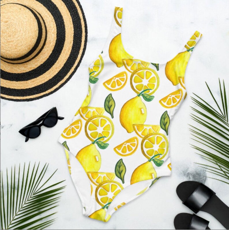 Lucky Lemon One Piece Bathing Suit - Etsy