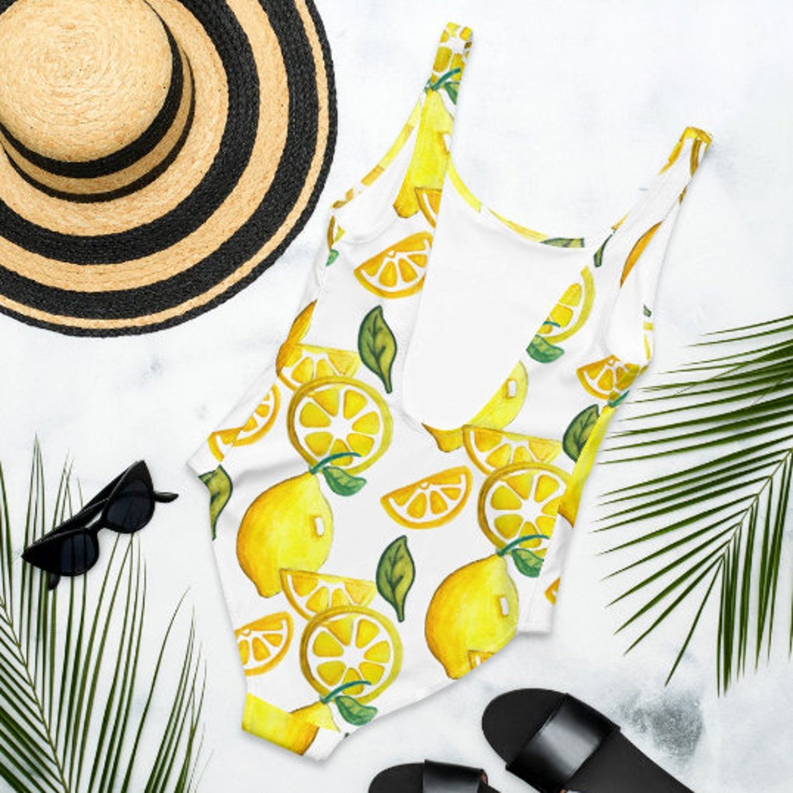 Lucky Lemon One Piece Bathing Suit - Etsy