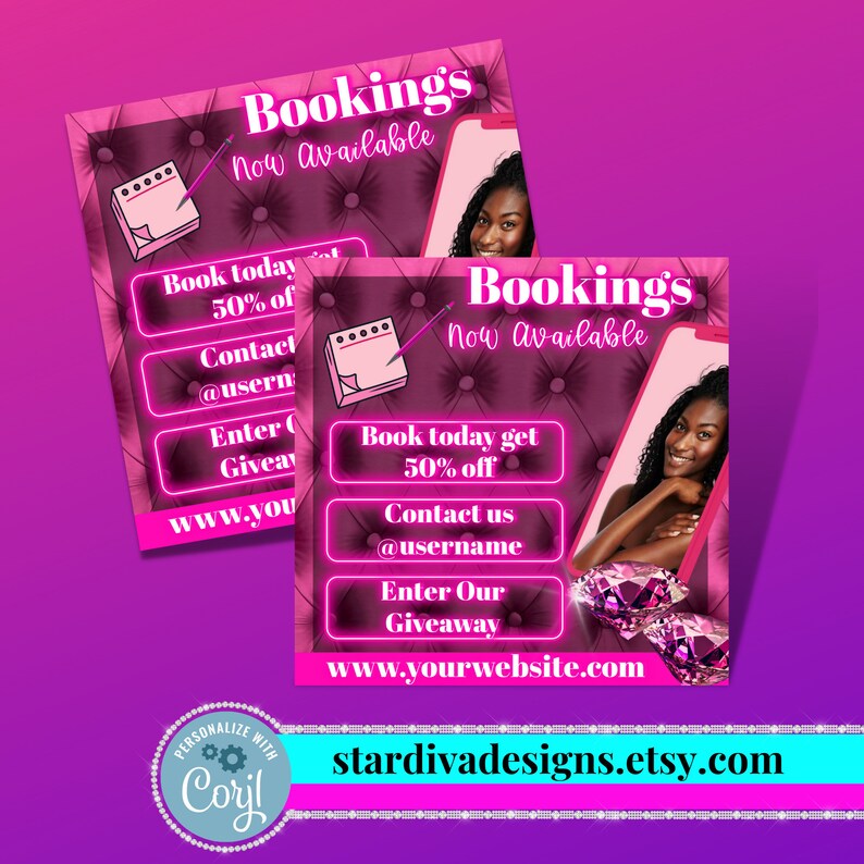 Instagram Post Template Social Media Posts DIY Beauty - Etsy UK