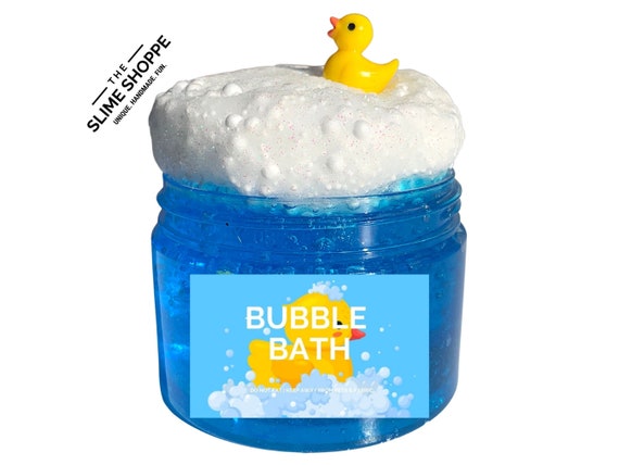 Crunchy Slime Bubble Bath Slime Rubber Duck Slime Clear - Etsy