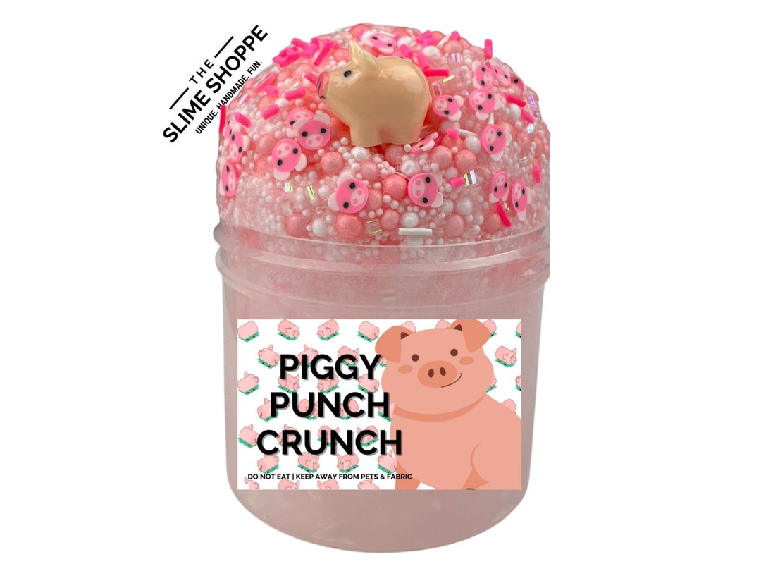 Crunchy Slime Piggy Punch Crunch Slime Bingsu Slime Pig Slime 6oz - Etsy