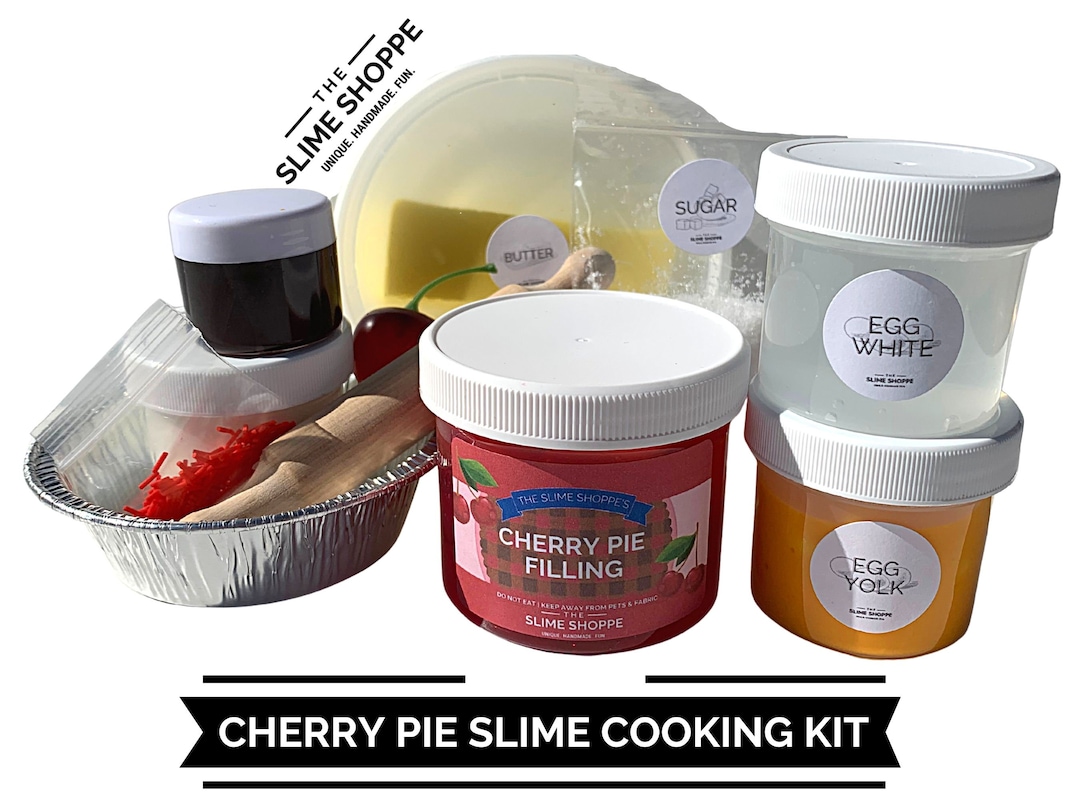 Slime Cooking Kit Cherry Pie Slime DIY Clay Slime Slime Shop - Etsy
