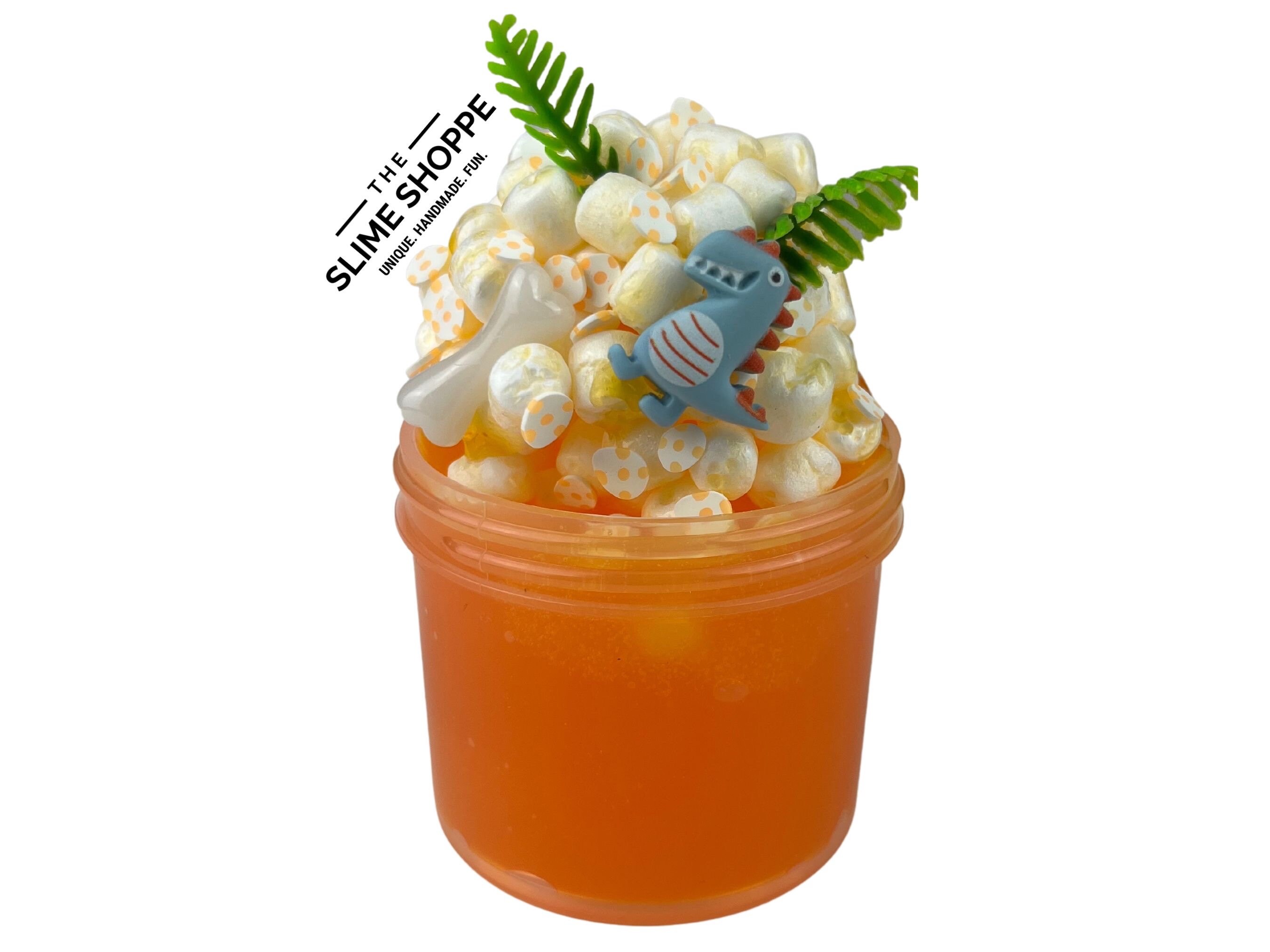 Crunchy Slime | Dino Eggs Slime | Foam Slime | Dinosaur Slime - Etsy
