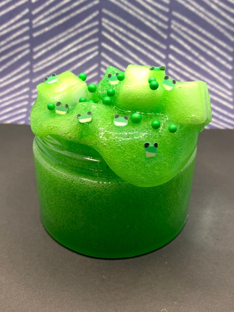 Jelly Cube Slime Frog Pond Green Scented Jelly Cube Slime | Etsy