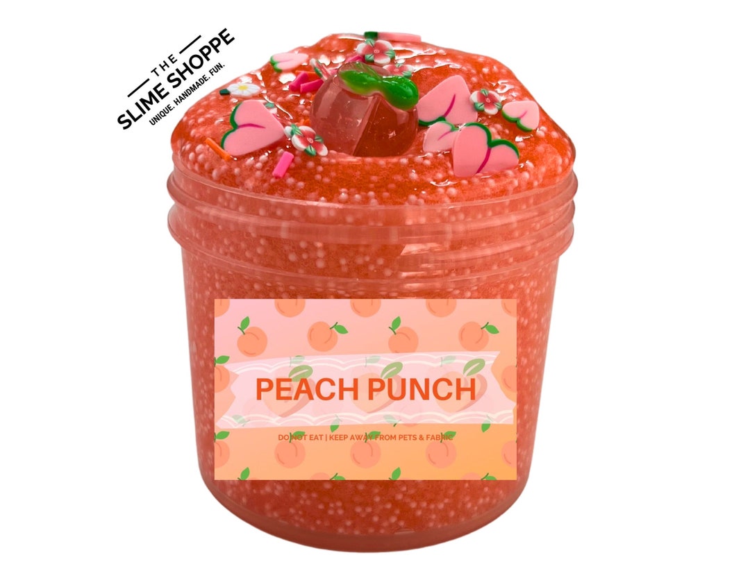 Crunchy Slime Peach Punch Slime Floam Slime Peach Slime - Etsy