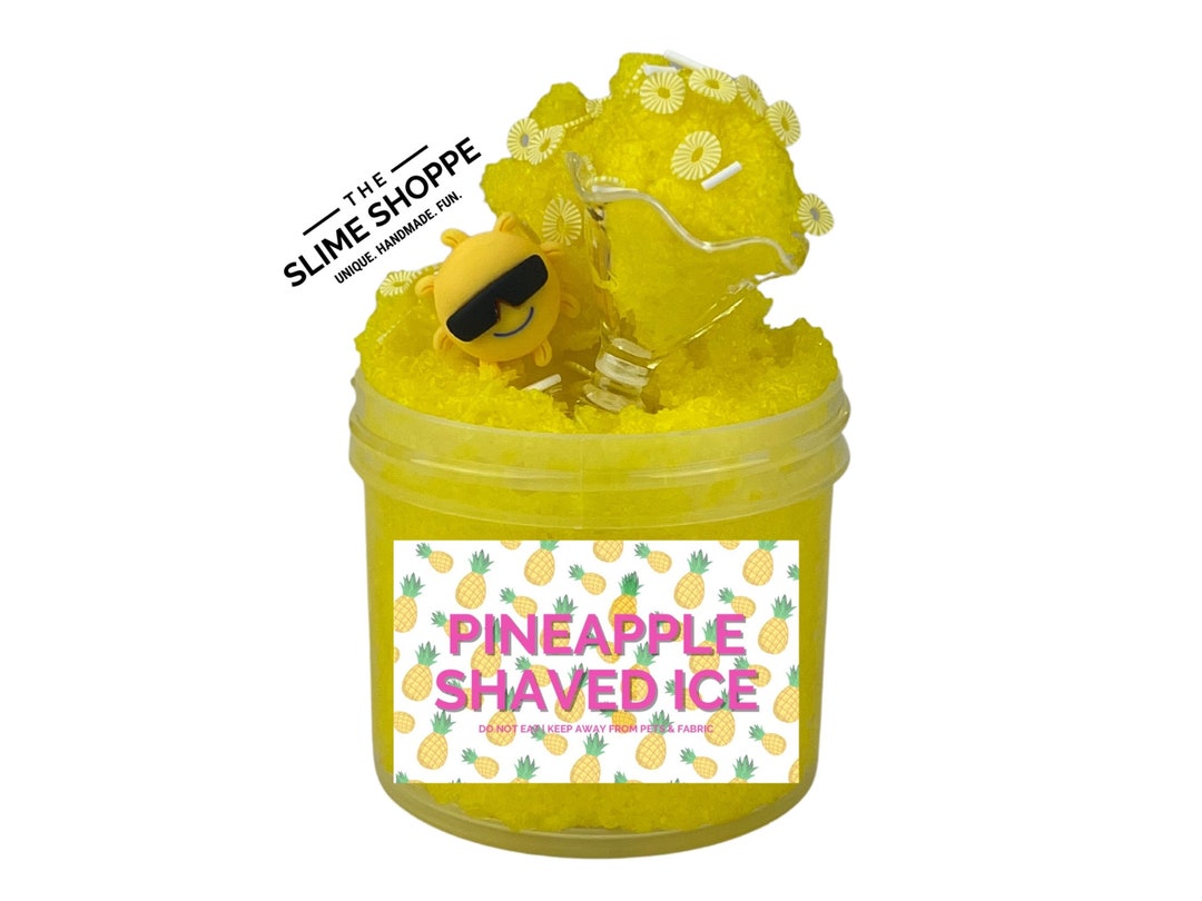 Crunchy Slime Pineapple Shaved Ice Snow Fizz Slime Slime - Etsy