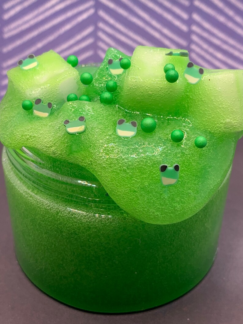 Jelly Cube Slime Frog Pond Green Scented Jelly Cube Slime | Etsy
