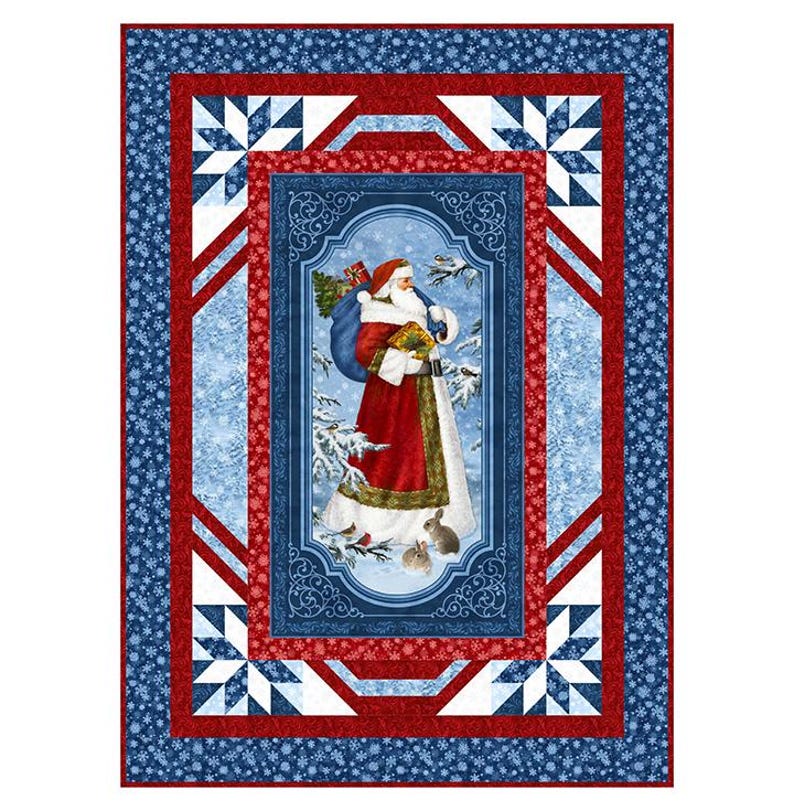 Northcott St. Nicholas Border Stripe DP28214-44 Christmas Fabric 100% ...