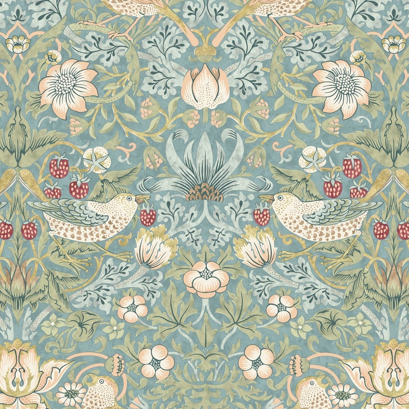 Morris Strawberry Thief Quilt Fabrics - Etsy