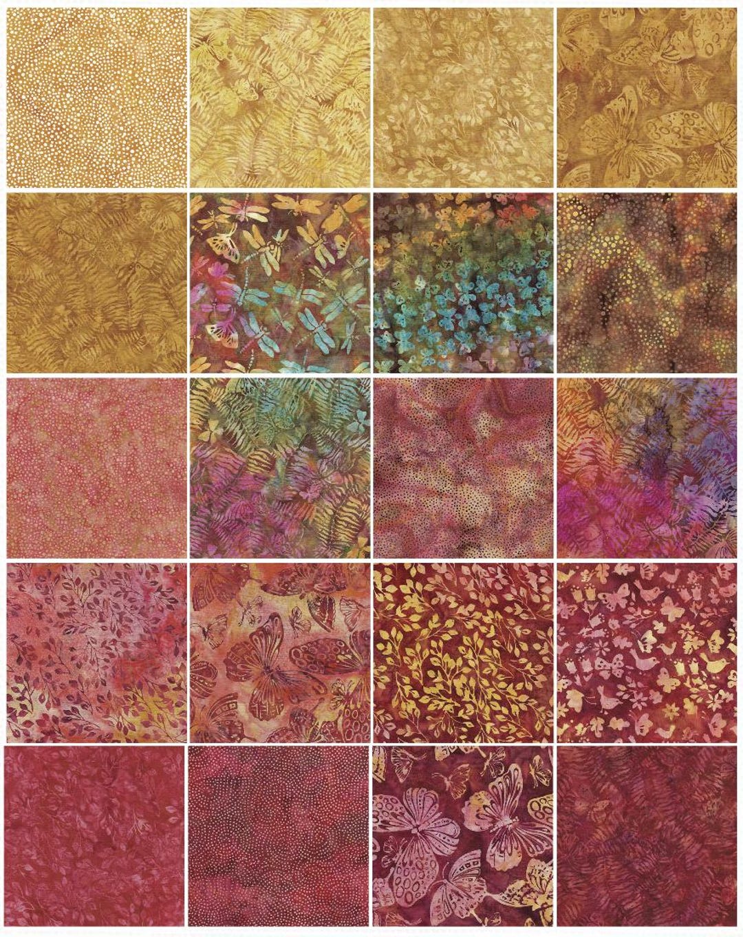 Island Batik Monarch-st 10″ Squares Layer Cake 42 Pieces Precut With 20 ...