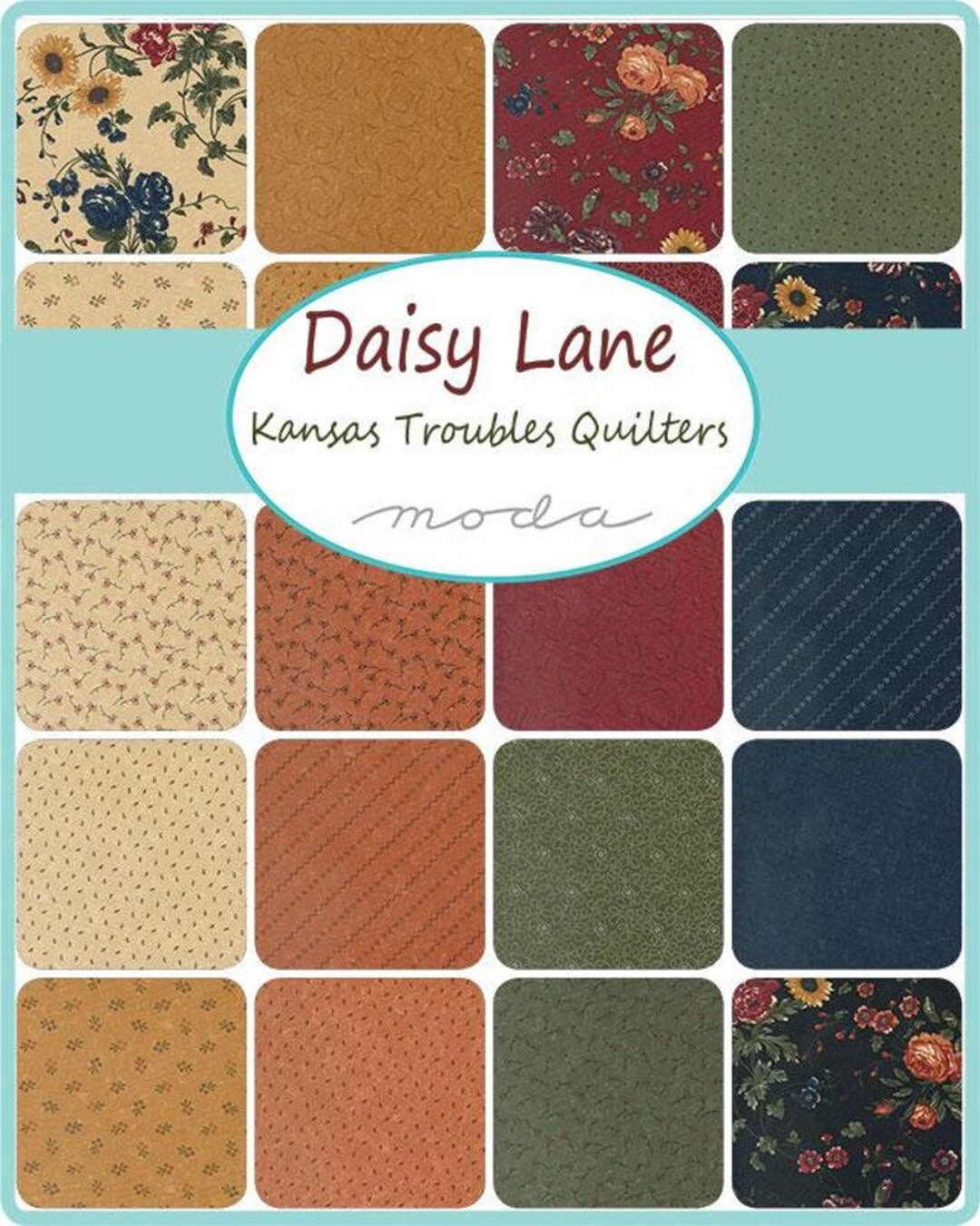 Kansas Troubles Daisy Lane Fat Quarter Bundles 40 Pcs 9760AB and 20/15 ...